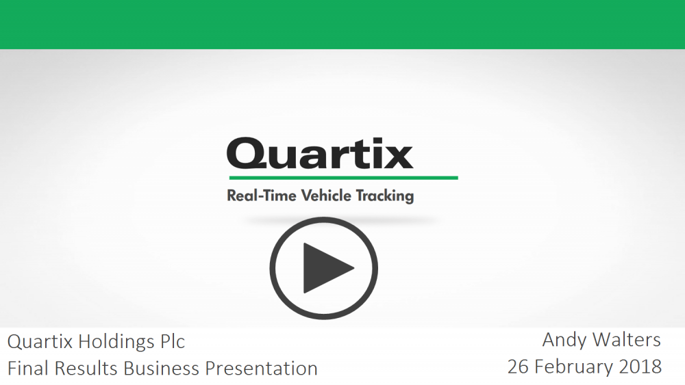 Investor Relations Information | Quartix Vehicle Tracking (UK)
