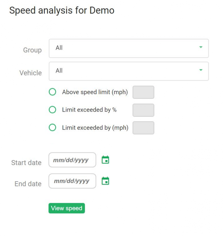 New: Speed limits - US
