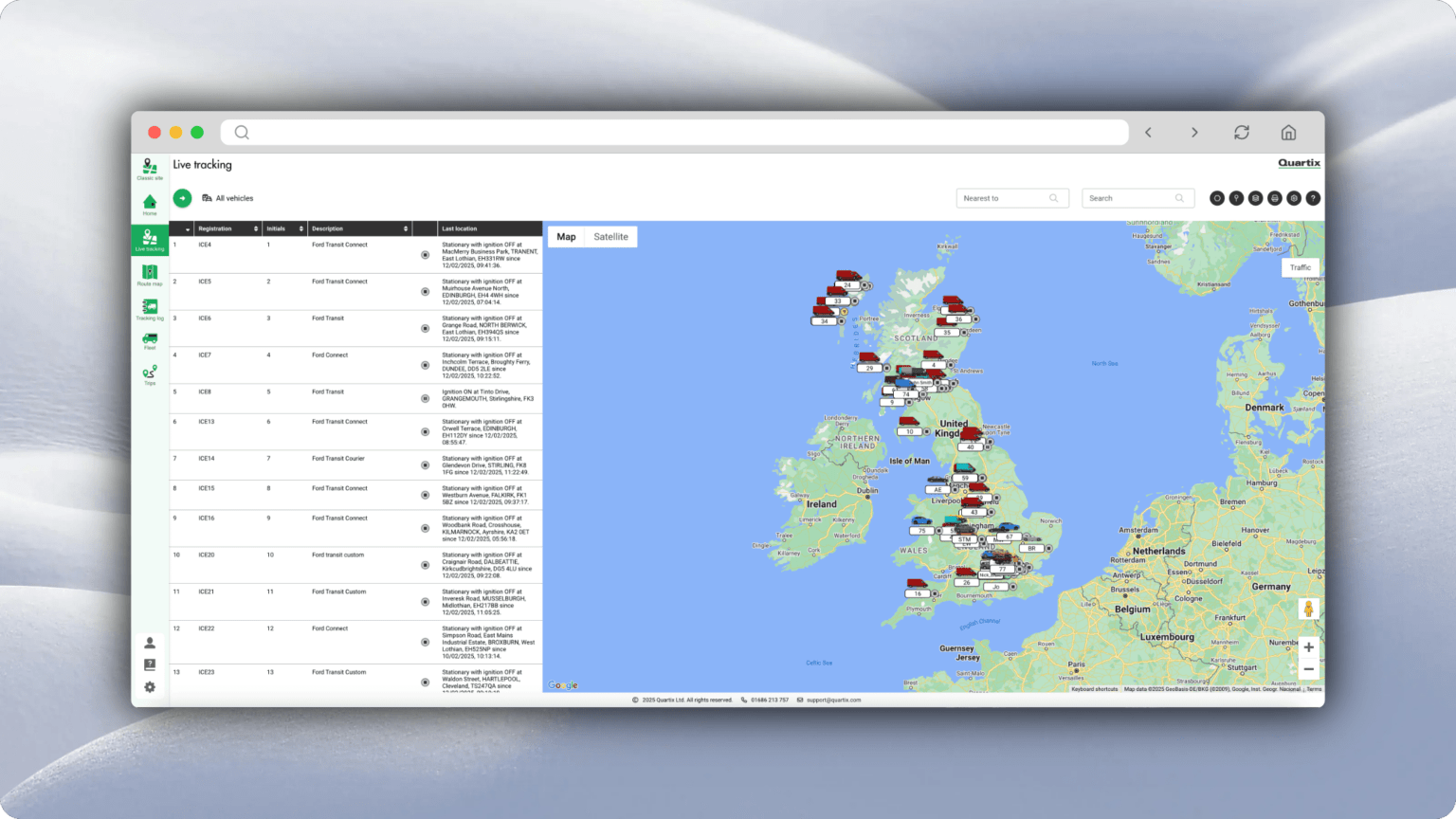 Vehicle Tracking Maps: Live GPS Fleet Tracking - UK